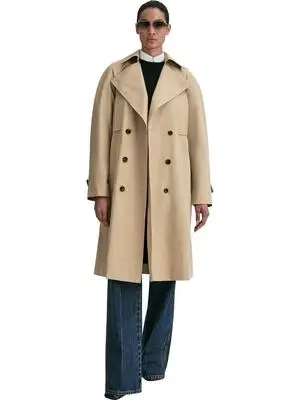 A.L.C. Asher Mid-calf Trench Coat - Beige