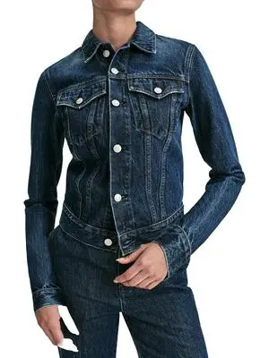 A.L.C. The 968 Shrunken Denim Jacket - Dark Classic Blue