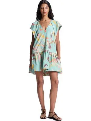 A.L.C. Ember Printed Mini Dress - Mint Multi