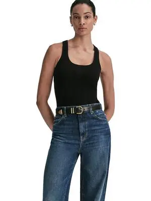 A.L.C. Iris Fine Cotton Knit Tank