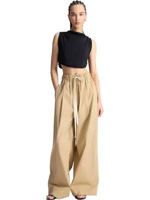A.L.C. Jones Wide-Leg Cotton Pant