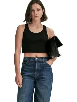 A.L.C. Halsey Cropped Rib Tank