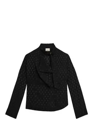 Isabel Marant Emany Polka Dot Print Top Black
