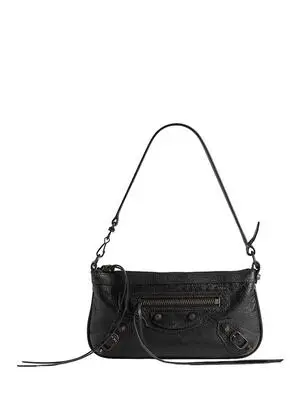 Balenciaga Le City Pouch On Strap - Black