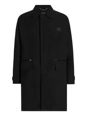 DOLCE & GABBANA Nylon Canvas Single-Breasted Trench