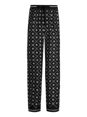 Dolce & Gabbana Printed Twill Trousers - Multicolor