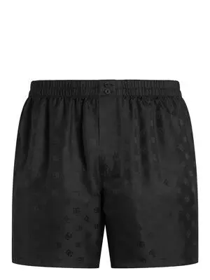 Dolce & Gabbana Logo Jacquard Boxer - Black