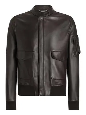 DOLCE & GABBANA Plongé Lambskin Biker Jacket