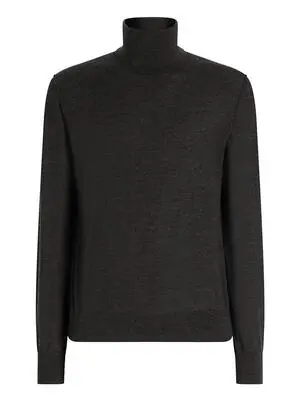 Dolce & Gabbana Cashmere Turtleneck Pullover - Grey