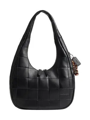 COACHTOPIA Alter/ego Crescent In Checkerboard Upcrafted Leather - Black