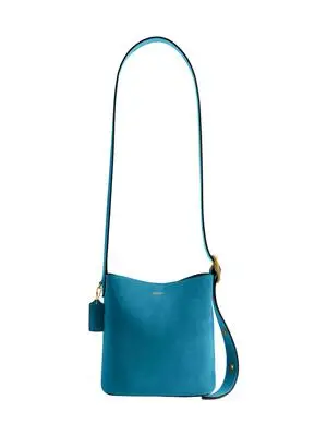 Coach Bleecker Bucket Bag 21 - Dark Brass/sea Blue