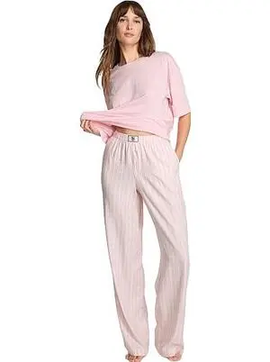 Victoria's Secret Flannel Pajama Set - Pink
