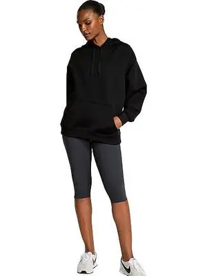 Victoria's Secret Vsx Defined Scuba Oversized Hoodie - Black