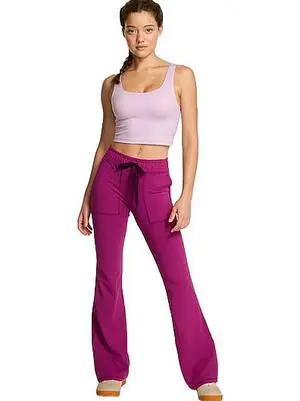 Pink All-day Cotton™ Pocket Flare Leggings - Pink