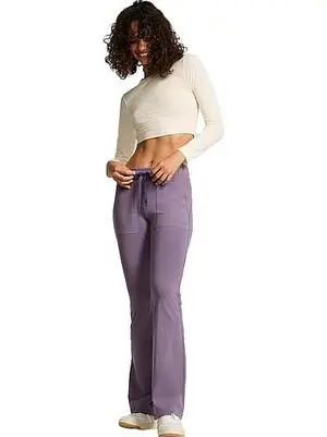 Pink All-day Cotton™ Pocket Flare Leggings - Purple