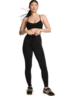 Pink Relay Fitted Jogger Leggings - Black