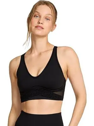 Victoria's Secret Vsx Elevate™ Refined Contours Plunge Sports Bra - Black