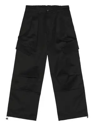 NAHMIAS Pleated Wide Leg Cargos - Black