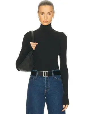 GRLFRND Essential Long Sleeve Turtleneck - Black