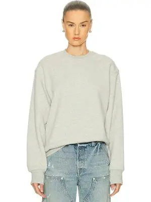 GRLFRND Essential Crew Neck Sweatshirt - Heather Grey