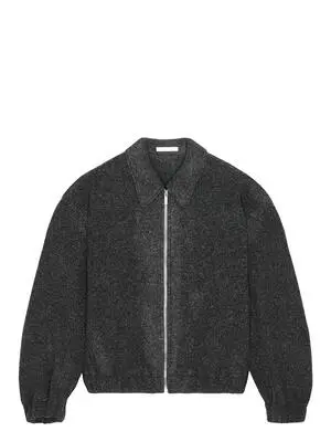 Helmut Lang Shell Bomber Jacket - Grey Melange & Black