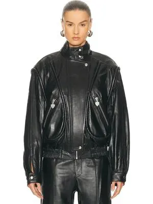 Isabel Marant Carole Leather Jacket - Black