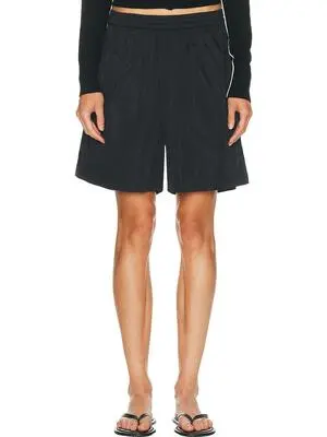 ST. AGNI Paper Taffeta Short - Black
