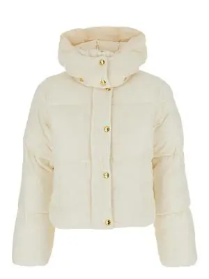 ELISABETTA FRANCHI Elisabetta Franchi Hooded Tech Fabric Jacket