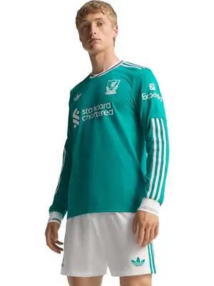 Adidas Liverpool Fc 25/26 Long Sleeve Third Authentic Jersey - Sea Green