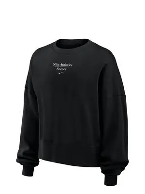Nike Phoenix Fleece Soccer Crew-neck Sweatshirt - Black