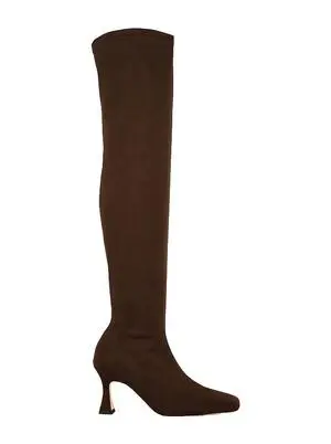 TONY BIANCO Fancy Over The Knee Boots - Chocolate Stretch Suede