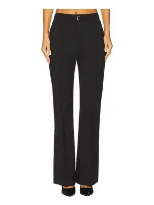 Vince High-waist Belted Flare Pant - Black