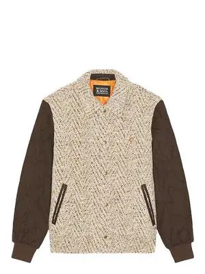 Scotch & Soda Varsity Sports Jacket - Taupe Melange