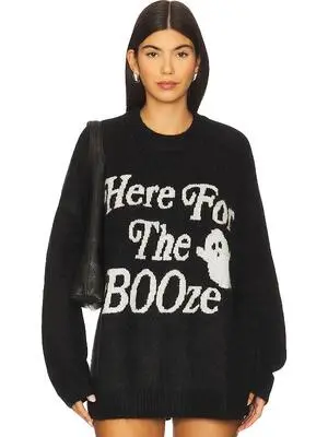 Show Me Your Mumu Classic Crewneck Sweater - Ghost Graphic Knit