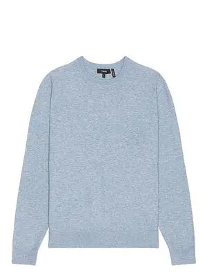 Theory Riland Crewneck Sweater - Light Blue Lake Melange