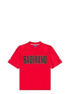 BADFRIEND Big Logo Football Jersey - Red