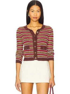Heartloom Cait Cardigan - Merlot