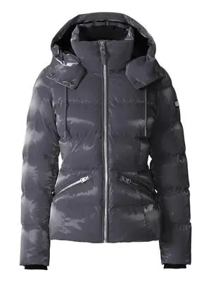 Mackage High-gloss Down Jacket With Removable Hood - Carbon