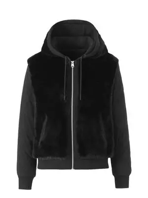 Mackage Gwendal Reversible Faux Fur Hoodie - Black