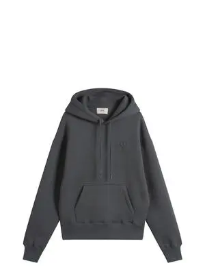 Ami Brushed Fleece Hoodie Big Adc - Anthracite
