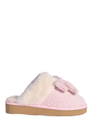 Minnetonka Bowelle Scuff Slide Slippers - Blush Pink