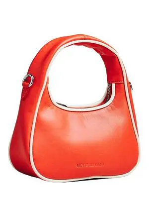 MELIE BIANCO Piped Mini Shoulder Bag - Red