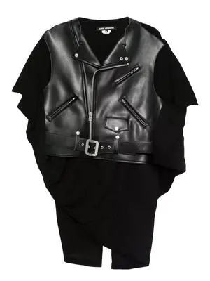 Junya Watanabe Draped Zip-front Jacket - Black