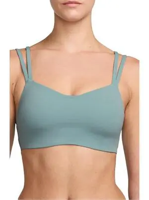 Nike Zenvy Strappy Light-support Padded Sports Bra - Cannon/white