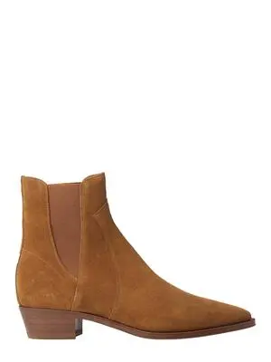 Celine Suede Chelsea Boots - Brown