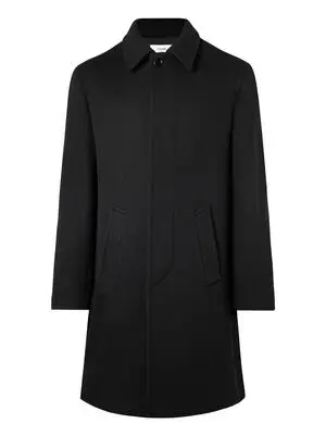 Celine Homme Wool And Cashmere-blend Coat - Black