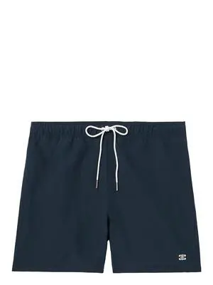 Celine Straight-leg Mid-length Swim Shorts - Blue