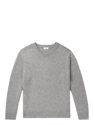 Celine Mélange Cashmere Sweater - Gray
