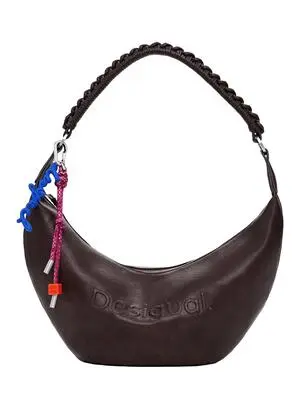 Desigual Faux Leather Shoulder Bag - Dark Brown