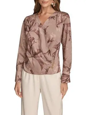 Donna Karan New York Satin Wrap Top - Nolita